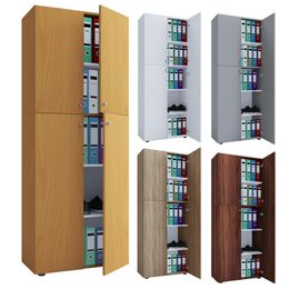 Vcm Aktenschrank mit Dreht&uuml;ren Lona 5 F&auml;cher