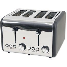 Toaster, 1500 w, 4 Scheibentoaster, silber - Alpina