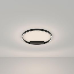 Maytoni - Rim Modernes integriertes LED-Halbunterputzlicht Schwarz, 60 cm, 4000 k