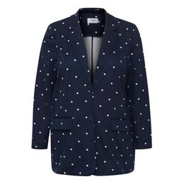 Fransa Curve Blazer 'Blenda' female Blue size 42