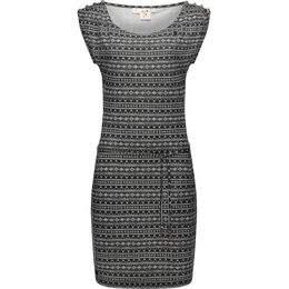 Ragwear Kleid 'Chego' Damen Größe 38 schwarz / weiß