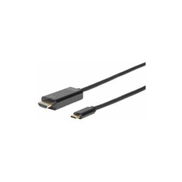 MicroConnect - USB3.1CHDMI1 1m hdmi usb c Schwarz Video Kabel Adapter - Video Kabel Adapter (1m, hdmi, usb c, Male, Male, Schwarz)