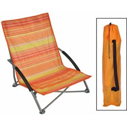 Spetebo Strandstuhl mit Tasche 600D Oxford - orange- Campingstuhl Klappstuhl Angelstuhl Faltstuhl