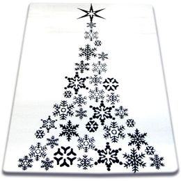 RUGSX Teppich xmas - F792 Creme/schwarz white 100x170 cm