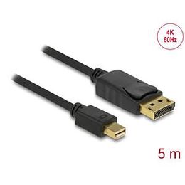 Delock Mini-DisplayPort/DisplayPort Kabel 4K 60 Hz 5,0 m schwarz