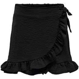 KIDS Only Shorts KOGMETTE WRAP SKORT WVN NOOS, schwarz