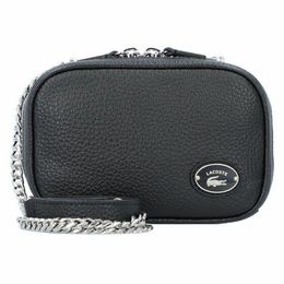 Lacoste Origin Croc Umhängetasche Leder 16 cm noir