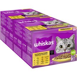 whiskas® Portionsbeutel Multipack 7+ Geflügel Auswahl in Sauce 24 x 85g