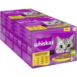 whiskas Portionsbeutel Multipack Vorratspack 1+ Geflügel Auswahl in Sauce 24 x 85g