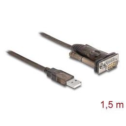 Delock USB A/D-SUB 9 Kabel 1,5 m schwarz