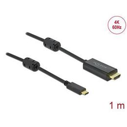 Delock USB C/High Speed HDMI Kabel 4K 60 Hz 1,0 m schwarz