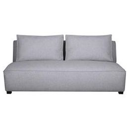 Miliboo Design-Doppelsofa aus hellgrauem Stoff PLURIEL