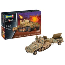 Revell® Modellbausatz Revell 03293 Bausatz sWS with Flak43 and Sd.Ah58