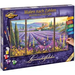 Schipper Malen nach Zahlen Master Triptychon 50x80cm Lavendelfelder 609260604