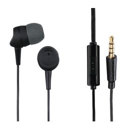 Hama Kopfhörer "Kooky", In-Ear, Mikrofon, Kabelknickschutz In-Ear-Kopfhörer, schwarz