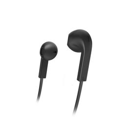 Hama Kopfhörer "Advance", Earbuds, Mikrofon, Flachbandkabel in Ear In-Ear-Kopfhörer, schwarz