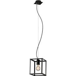 Pendelleuchte Hängelampe Briloner leuchten box, 40 w, IP20, schwarz, Metall, exkl. 1x E27, 17 x 17 x 120 cm