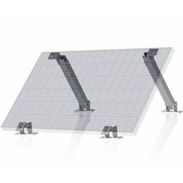Zelsius - Universal Solarmodul Halterung mit verstellbarem Winkel, Aluminium Montageset für ein Panel
