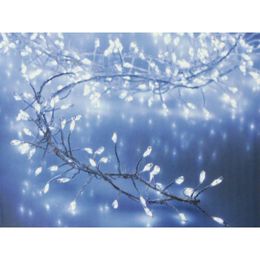 Pollin LED-Büschellichterkette Silberdraht, kaltweiß, 720 LEDs, 230V, IP44, 13,2m