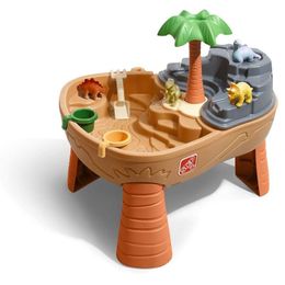 Step2 Dino Dig Sand & Wassertisch mit Dinosaurier & Jungle Wasserspieltisch für Kinder mit 7-teiligem Zubehör Set Wasserspielzeug / Sandtisch für den