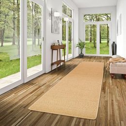 Snapstyle - Sisal Natur Läufer Teppich Astra Nuss - 100x100 cm