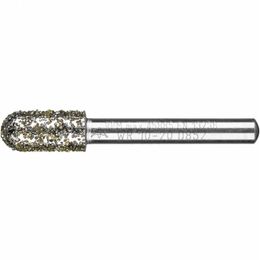 Pferd Diamant-Schleifstift Walzenrund Ø10,0mm Schaft-Ø6 mm D852 (sehr grob) zum Entgraten