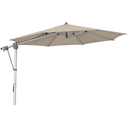 Sonnenschirm / Ampelschirm Expert 350 Pendel ø 3,50 m, sand, Bezug aus 100% Polyester, Gestell aus Aluminium, 18,1 kg - Doppler