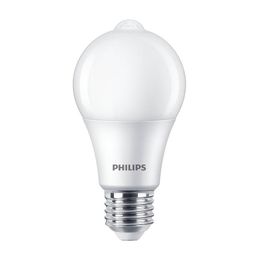 Philips LED-Lampe Standard Sensor 8W/827 (60W) Frosted E27