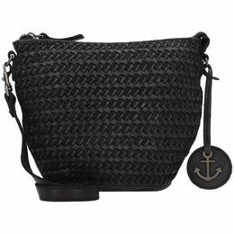 Harbour 2nd Soft Weaving Hailey Umhängetasche Leder 22 cm dark ash