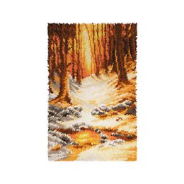 buttinette Knüpfteppich "Wald", 50 x 74,5 cm