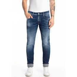 Replay Slim-fit-Jeans Anbass, blau