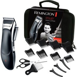 Remington Haarschneider Stylist, HC363C -, inkl. Zubehör, für Herren - 8 Kammaufsätze, kabellos, Profi-Koffer, schwarz|silberfarben