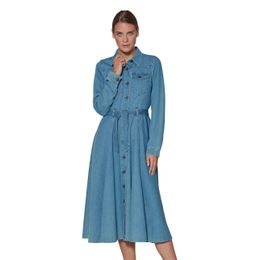 Madeleine Mode MADELEINE Jeanskleid mit Knöpfen Damen bleached / blau