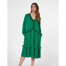 Madeleine Mode MADELEINE Weites Kleid mit Volants Damen smaragd / grün