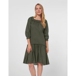 Madeleine Mode MADELEINE Kleid mit 3/4-Ärmeln Damen khaki / grün
