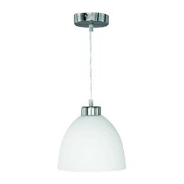 REALITY LEUCHTEN - RealityTrio Pendelleuchte nickel matt, Glas Opal weiß, D=20cm - grey