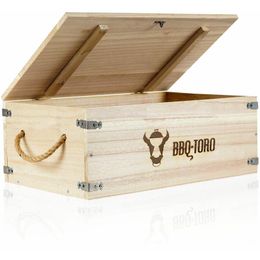 BBQ-Toro - Rustikale Holzkiste 27,5 l für Dutch Oven und Grillzubehör