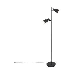 Qazqa Moderne Stehlampe schwarz 2-flammig - Stijn - Schwarz