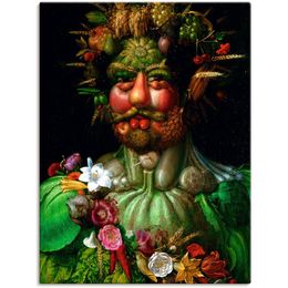 Artland Wandbild »Vertumnus (Kaiser Rudolf II.). 1590«, Porträts, (1 St.), als Leinwandbild, Wandaufkleber oder Poster in versch. Größen bunt
