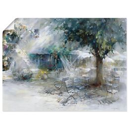 Artland Wandbild »Ein Ort, um zu sein«, Restaurant & Cafés, (1 St.), als Leinwandbild, Wandaufkleber oder Poster in versch. Größen beige naturfarben