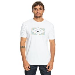 Quiksilver T-Shirt »Circled Line« White S S Stoff: Baumwoll-Jersey-Stoff [160 g/m2]
