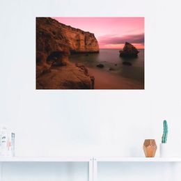Artland Wandbild »Algarve«, Gewässer, (1 St.), als Alubild, Leinwandbild, Wandaufkleber oder Poster in versch. Größen braun