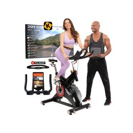 miweba Sports Profi Indoor Cycle MS500, 25 kg Schwungrad, für zuhause geeignet (Schwarz)