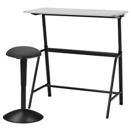 IKEA GLADHÖJDEN / NILSERIK Tisch und Sitz-/Stehstütze