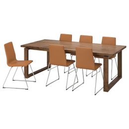 IKEA MÖRBYLÅNGA / LILLÅNÄS Tisch und 6 Stühle