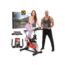 miweba Sports Profi Indoor Cycle MS400, 22 kg Schwungrad, für zuhause geeignet (Schwarz)