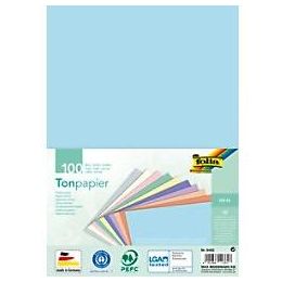 Folia Pastel DIN A4 Bastelpapier Farbig sortiert 130 g/m2 100 Blatt