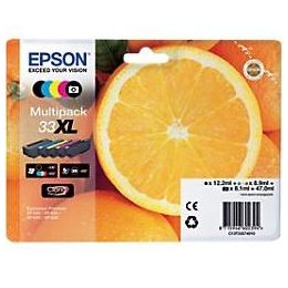 Epson 33XL Original Tintenpatrone C13T33574011 Farbe Multipack 4 Stück