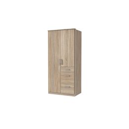 Kleiderschrank Click - holzfarben - 91 cm - 199 cm - 58 cm - Sconto