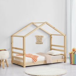 en.casa® en.casa Kinderbett Vardø 80x160 cm mit Lattenrost Holz